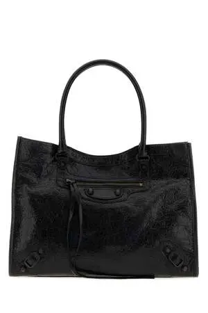 Balenciaga Leather Small Le City Handbag - Black