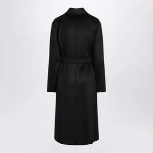 Max Mara Manuela Icon Coat In Zibeline - Black