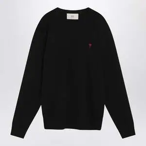 AMI Paris De Coeur Sweater - Black