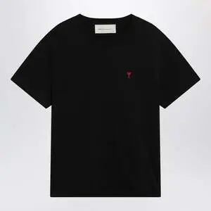AMI Paris De Coeur T-shirt - Black