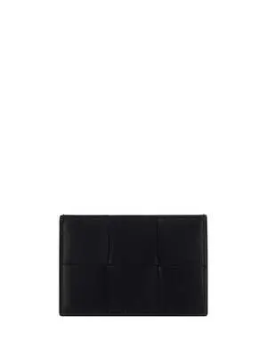 Bottega Veneta Leather Cardholder - Black
