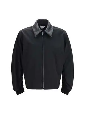 Bottega Veneta Padded Technical Nylon Jacket - Black