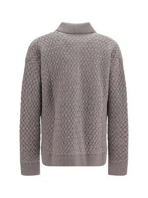 Bottega Veneta Lw Wool Intrecciato Sweater