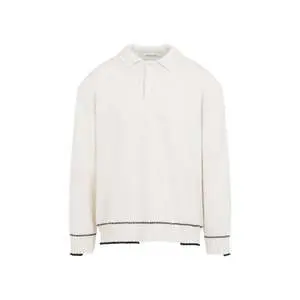 GOLDEN GOOSE Rindley Knit Polo - White