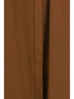 Max Mara Cotton Satin Belted Shirt Dress