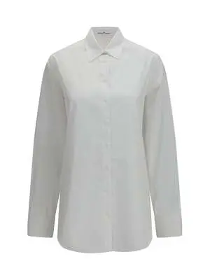 ERMANO SCERVINO Ermanno Scervino Cotton Shirt With Classic Collar And Lace-up Detail - White