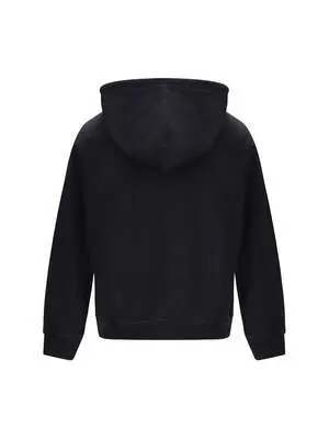 Brunello Cucinelli Full Zip Hoodie With Drawstring Hood - Black