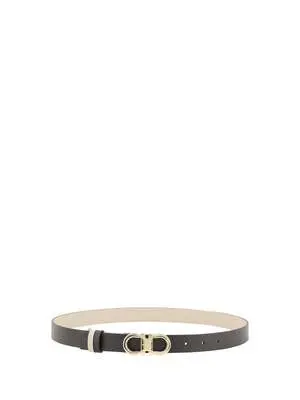 FERRAGAMO Gancini Buckle Leather Belt