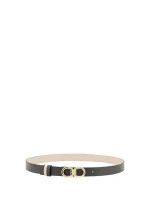 FERRAGAMO Gancini Buckle Leather Belt