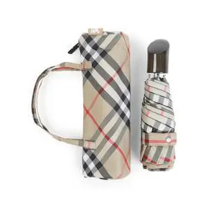 Burberry Check Compact Umbrella - Multicolor