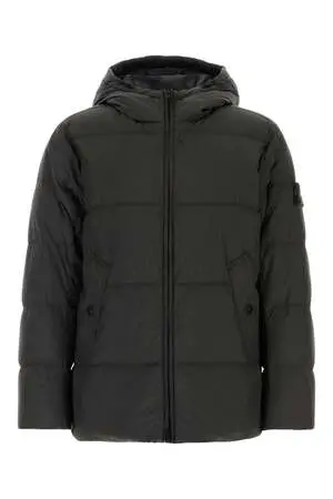 Stone Island Graphite Nylon Down Jacket - Gray