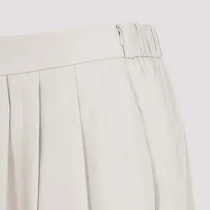 Peserico Midi Taffeta Pleated Skirt - Multicolor