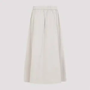 Peserico Midi Taffeta Pleated Skirt - Multicolor