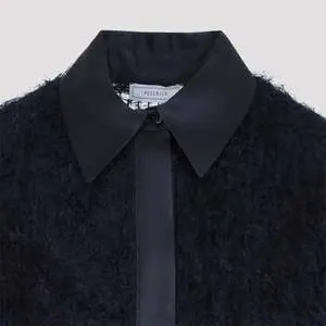 Peserico Fil Coupé Textured Shirt With Satin Details - Blue