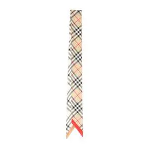 Burberry Check Silk Skinny Foulard - Multicolor