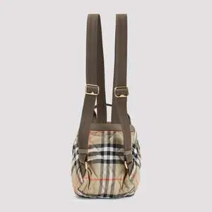 Burberry Mini Quilted Check Backpack - Multicolor