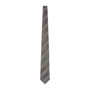 Brunello Cucinelli Striped Neck Tie - Brown
