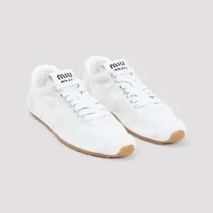 Miu Miu Technical Fabric Lace-up Sneakers