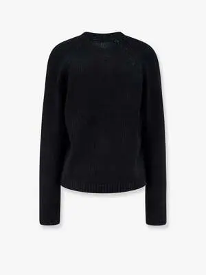 TOTEME Organic Cotton Cardigan With Hammered Metal Button Closure - Black