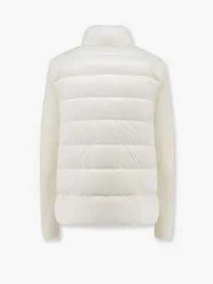 Moncler Down Jacket With Virgin Wool Sleeves