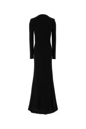 TOM FORD Crepe Long Dress - Black