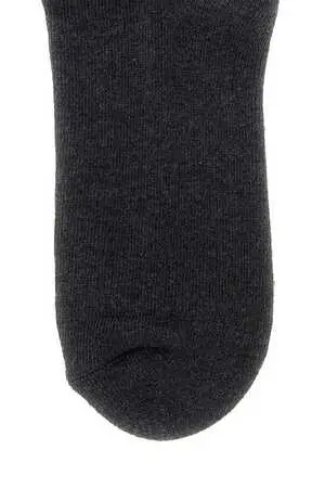 Attico Dark Grey Stretch Cotton Blend Socks