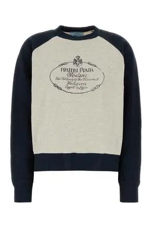 Prada Two-tone Cotton Sweatshirt - Multicolor