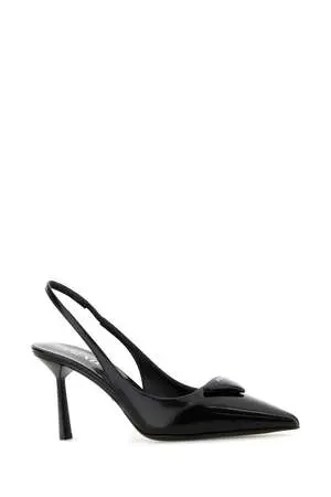 Prada Leather Slingback Pumps With A 7.5 Cm Heel