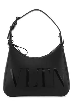 VALENTINO GARAVANI Leather Vltn Handbag - Black