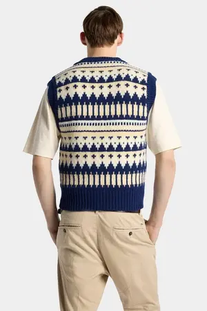 Dsquared2 Hybrid Jacquard Vest