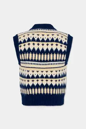 Dsquared2 Hybrid Jacquard Knit Vest - Black