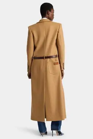 Dsquared2 Virgin Wool Felt Belted Coat