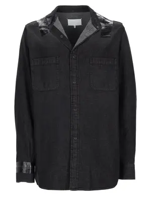MAISON MARGIELA Camicia In Denim Taped - Black