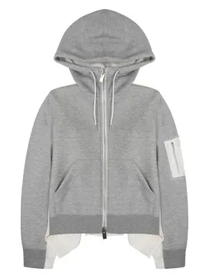 Sacai Felpa In Cotone - Grey