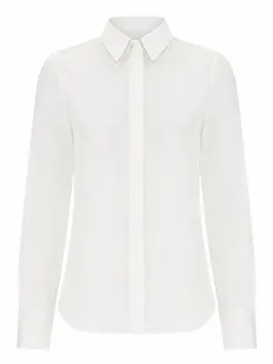 Brunello Cucinelli Camicia In Cotone - White