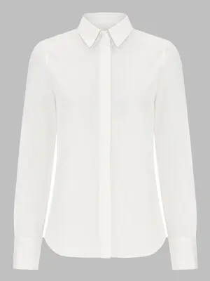 Brunello Cucinelli Camicia In Cotone - White