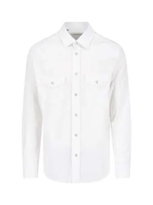TOM FORD 100% Cotton Button-down Shirt - White