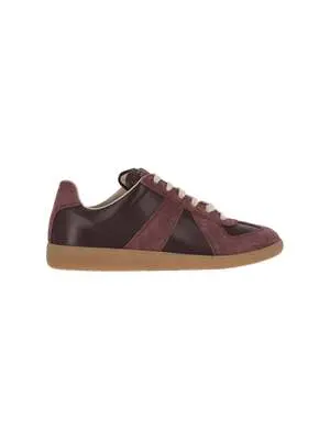 MAISON MARGIELA Leather High-top Sneakers - Red