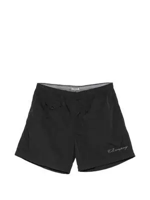 C.P. COMPANY Nylon Swim Shorts With Drawstring Waist - Nero