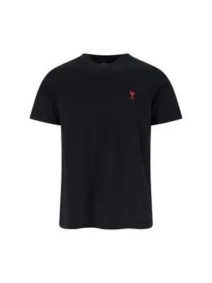 AMI Paris Logo T-shirt For Fall 2025 - Black