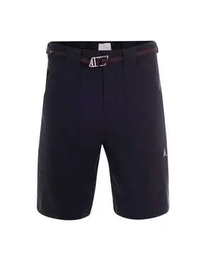 ROA Belted Polyester Mini Shorts - Black