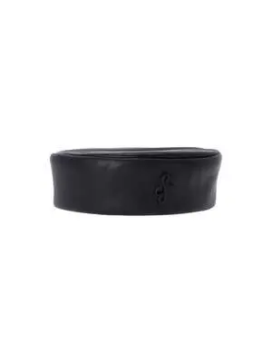 Ruslan Baginskiy 100% Leather Hat - Black