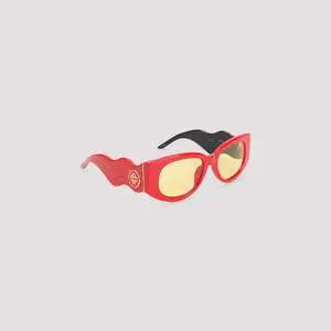 Casablanca Oval Wave Sunglasses - Red
