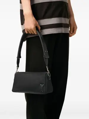 AMI Paris Nylon And Canvas Mini Bag
