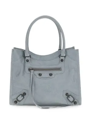 Balenciaga Le City Mini Leather Tote - Blue