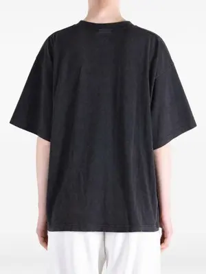 Balenciaga Graphic Printed Cotton T-shirt - Black