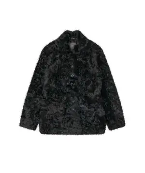 BY MALENE BIRGER Adeline Shearling Jacket - Black