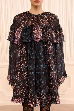 Ulla Johnson Lune Long Sleeve Silk Mini Dress