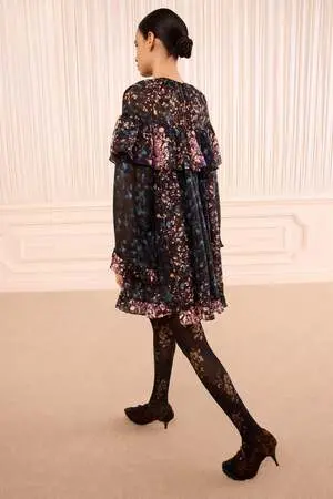 Ulla Johnson Lune Long Sleeve Silk Mini Dress