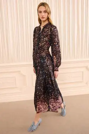 Ulla Johnson Tessa Long Sleeve Silk Dress